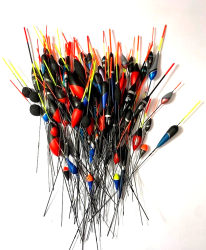100 Assorted Pole Fishing Floats Carp, River Lake For Rig making etc ...