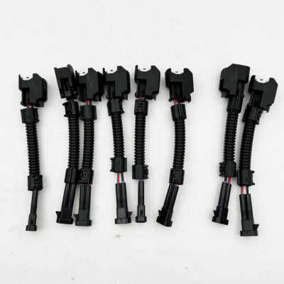 8Pcs EV6 Femle to Delphi Male Fuel Injector Connector Adapter For ...