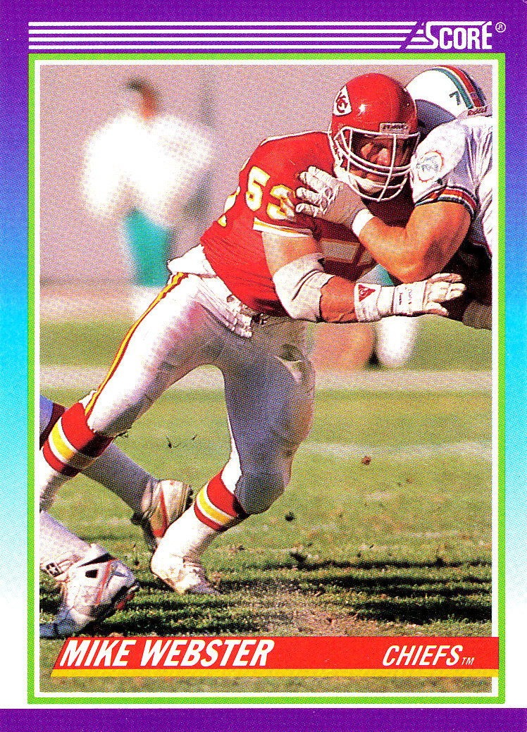 SCORE Mike Webster CHIEFS STEELERS Wisconsin BADGERS HOF | eBay