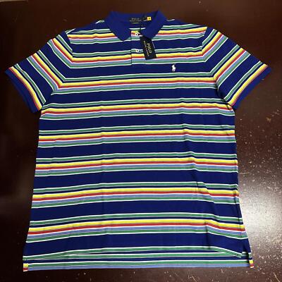 Polo Ralph Lauren men’s multicolored striped polo shirt, XL | eBay
