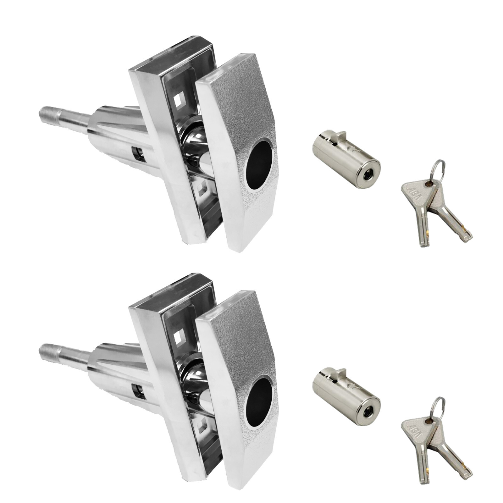Lot of 2 Vending T Handle + Abloy Puck lock Vendo Triple Star Rod Snack ...
