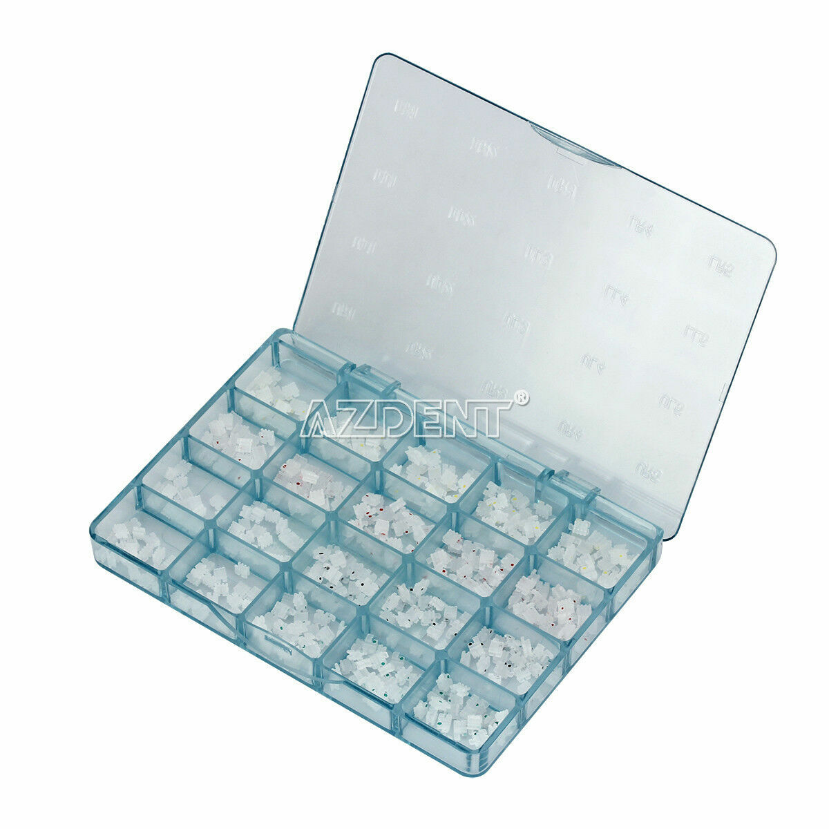 Orthodontic Brackets AZDENT Clear Ceramic - Roth .022 Hooks 3/4/5 ...
