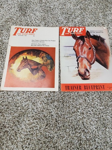 Turf and Sport Digest Horse Racing Magazines 1968 Lot Of 2 | eBay