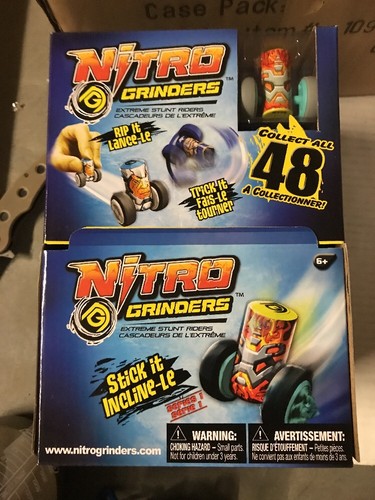 Nitro Grinders Pull-back Racers, Gravity Fed Box Of 48 Capsules To Race ...