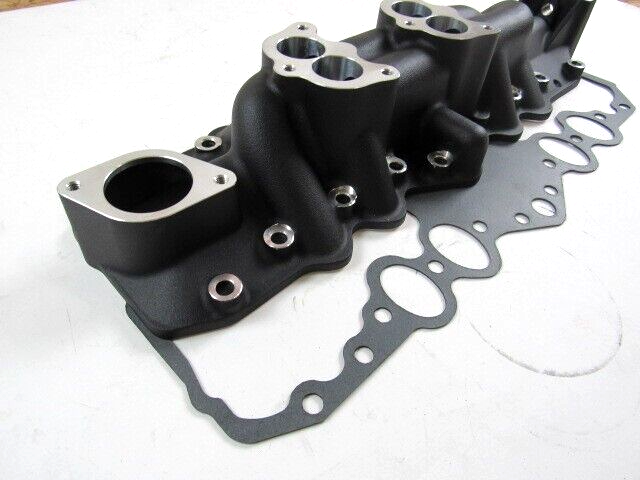 1932-48 Ford Flathead Dual Carb Intake Manifold Black E42501BK | eBay