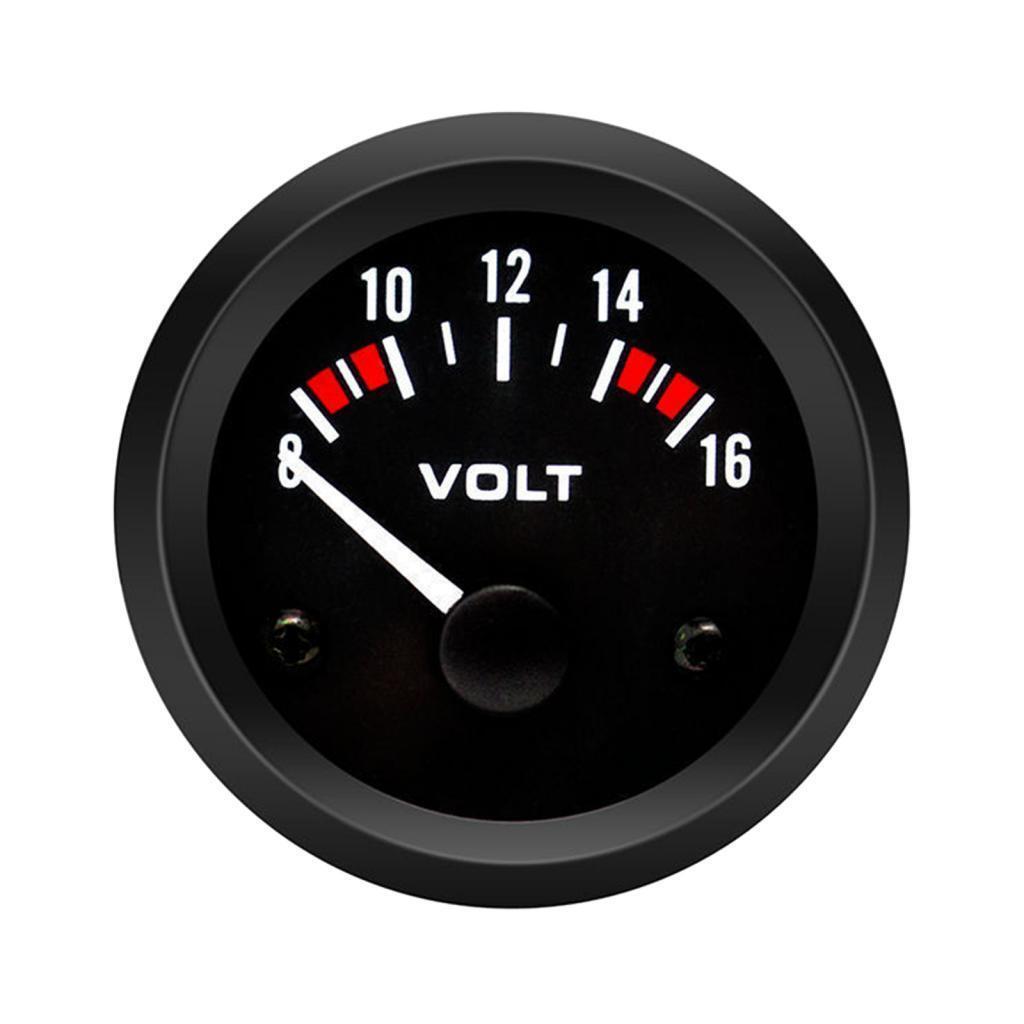 Car Voltmeter Voltage Gauge 52mm High Performance Universal Electronic ...