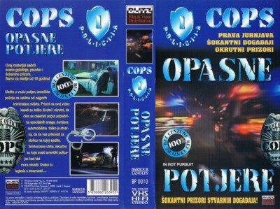 COPS 1: IN HOT PURSUIT (1995) LIVE SHOW DOCUMENTARY - CROATIAN VHS | eBay