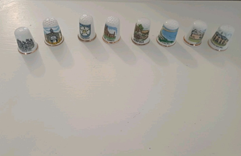 30x Bone china Decorative Thimbles – Historic & Iconic British ...