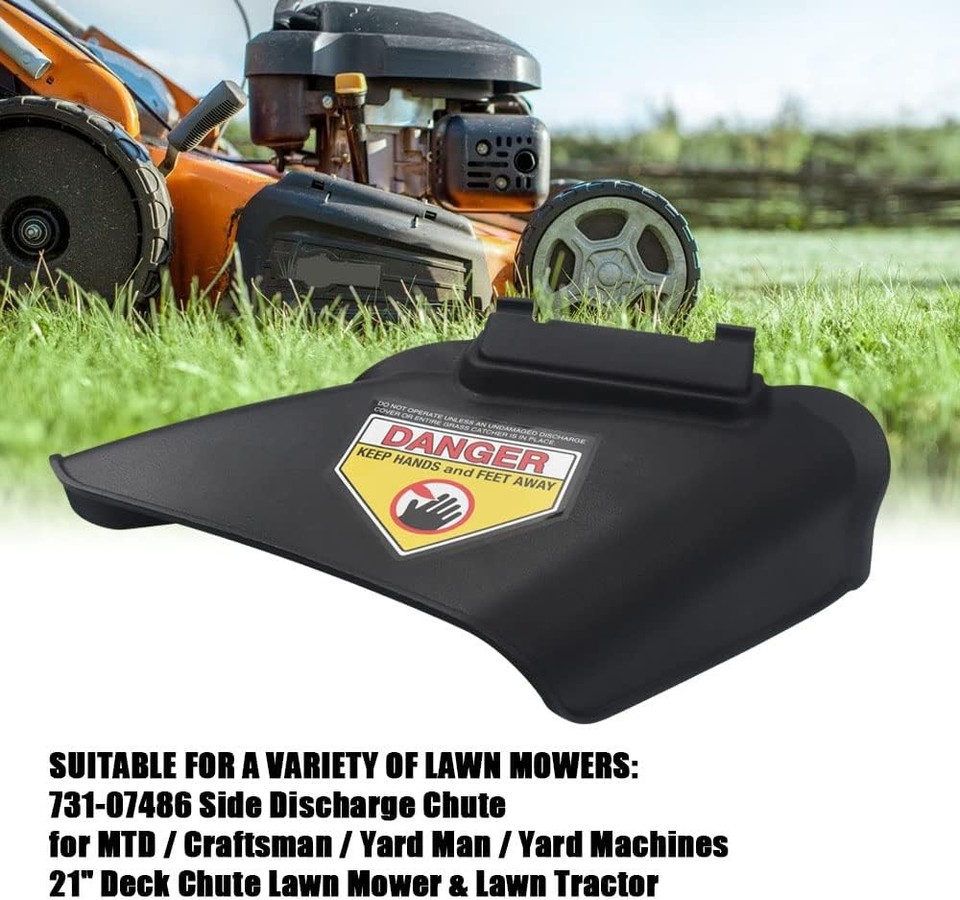 Lawn Mower 731-07486 Side Chute Deflector Most 21" Fits Craftsman Troy ...