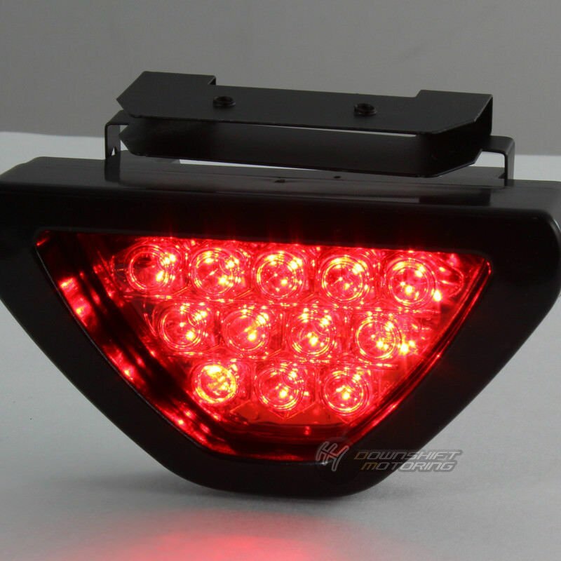 SPORTY F1 Style Triangle 12-LED Rear Stop Tail 3rd Brake Lights ...