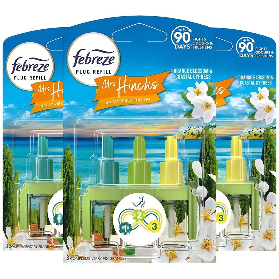 3x 20ml 3volution Febreze Ambi Pur 3Volution Plug In Refills 90 Days ...