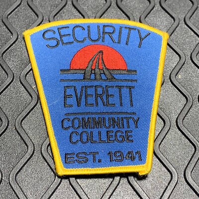 Everett Community College Security Officer Patch 4” X 4.25” 4P | eBay