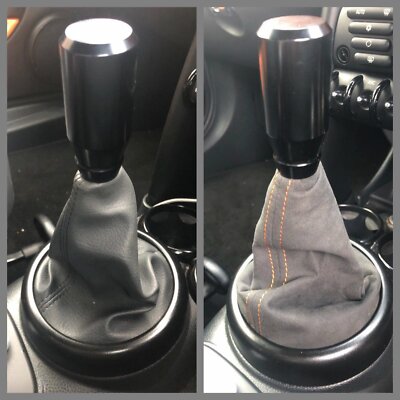 mini r50 r53 cooper s jcw alcantara gear gaitor gaiter with coloured ...