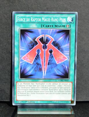 carte YU-GI-OH CORE-FR057 Force Du Raptor Magie-rang-plus NEUF FR | eBay