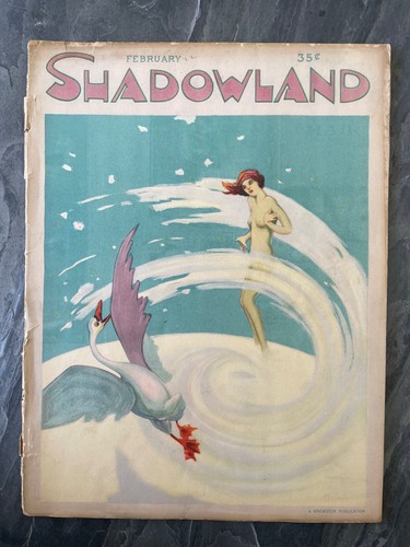 Shadowland Magazine February 1922 Hopfmuller Art Deco Lady Woman Art ...