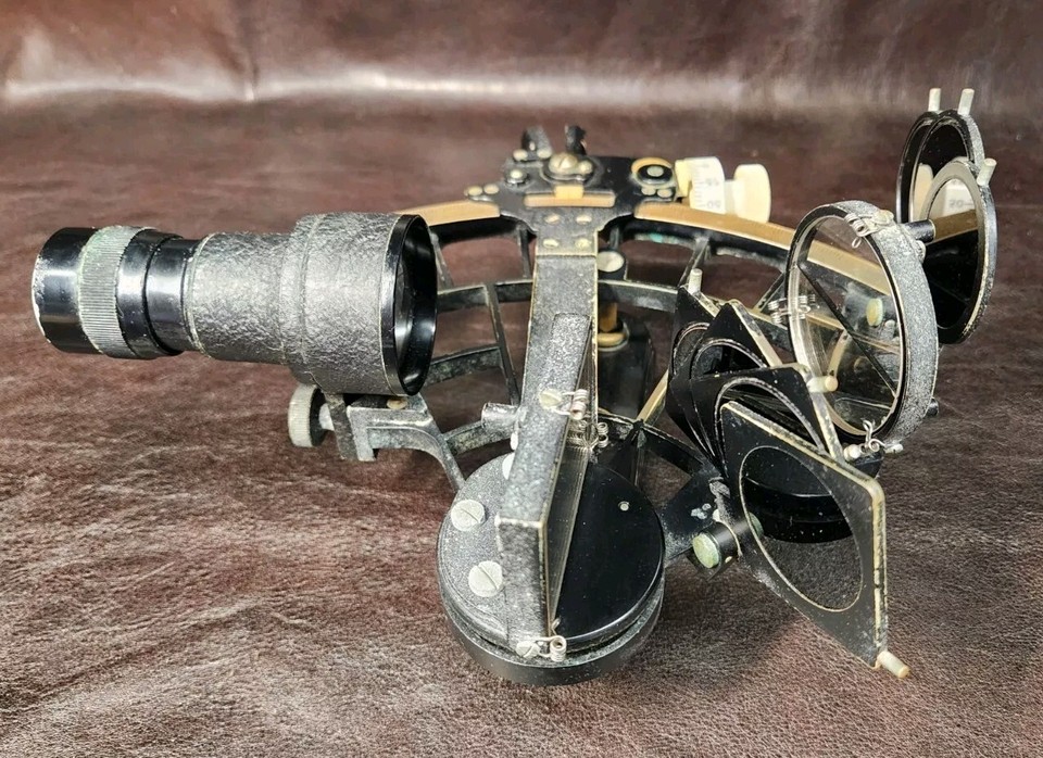 1953 C. Plath Micrometer Sextant, Hamburg, W/Box, Keys & Certificate | eBay