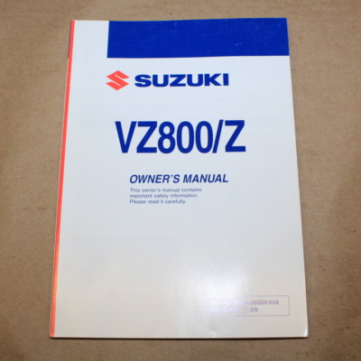 Suzuki VZ800/Z K9 Factory Owner's Manual Service Repair Book OEM 99011 ...