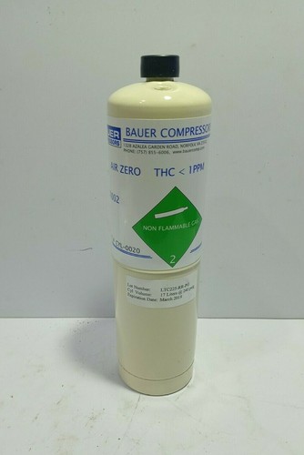 Bauer Compressors CYL-0020 Cylinder Air Zero THC 1PPM UN1002 Non ...