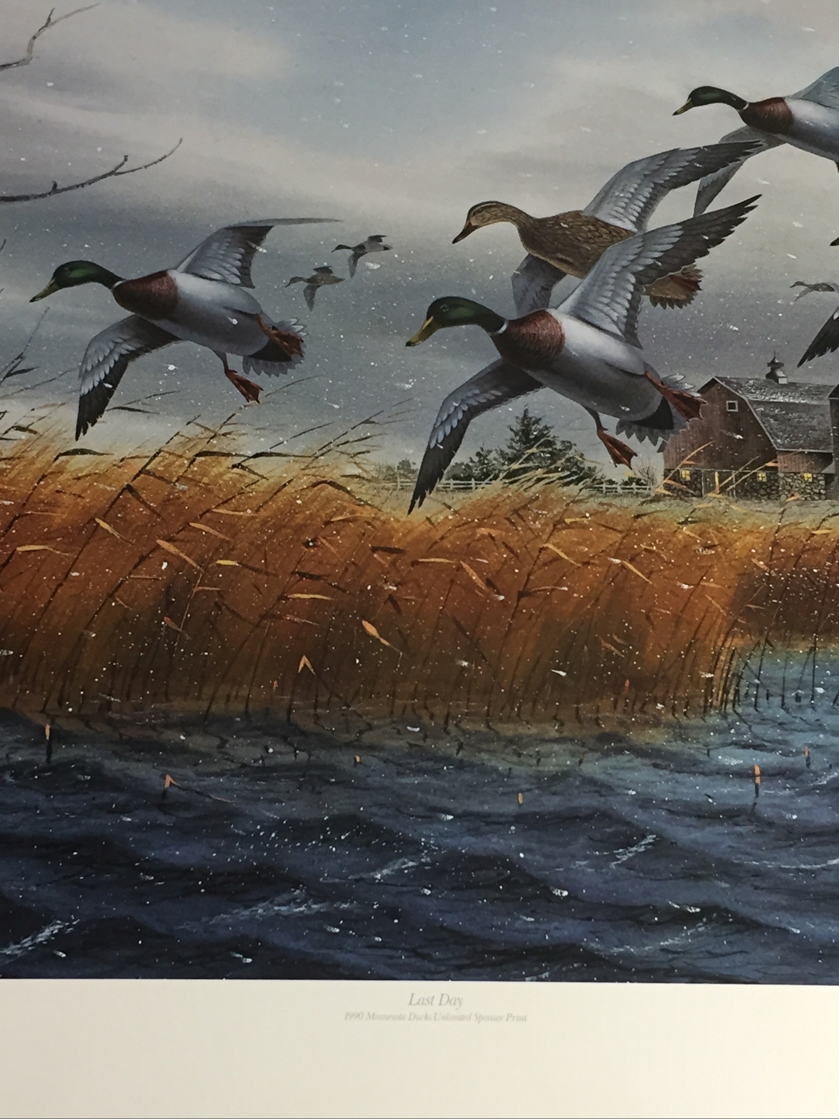 Jerry Raedeke, 1990 DU ,Print, “Last Day”1432/3800;Mint,Unframed ...