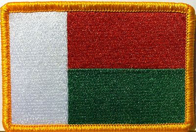 Madagascar Flag Patch With Hook & Loop Fastener Gold Version | eBay