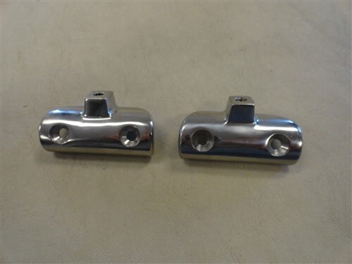 STAINLESS STEEL BIMINI WINDOW MOUNT ADAPTER BRACKET PAIR (2) MARINE ...