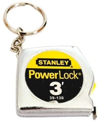 Stanley Powerlock Measuring Tape Keychain 3 Three Feet Advertising Logo ...