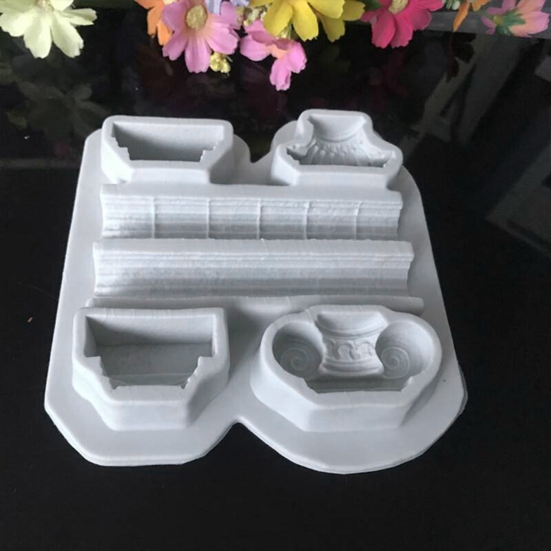 3D Roman Column Fondant Mold Ancient Greek Pillars Pudding Silicone ...