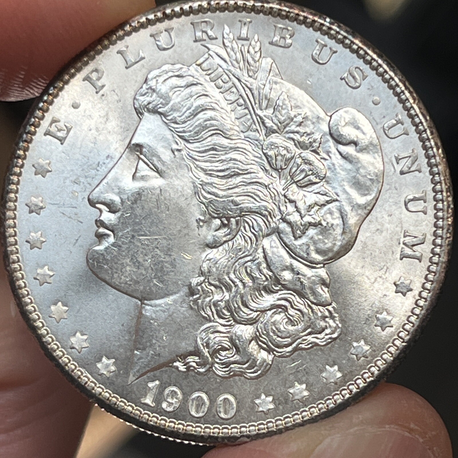 Antique 1900-P The Philadelphia Mint GEM BU MS MORGAN SILVER DOLLAR B11 ...
