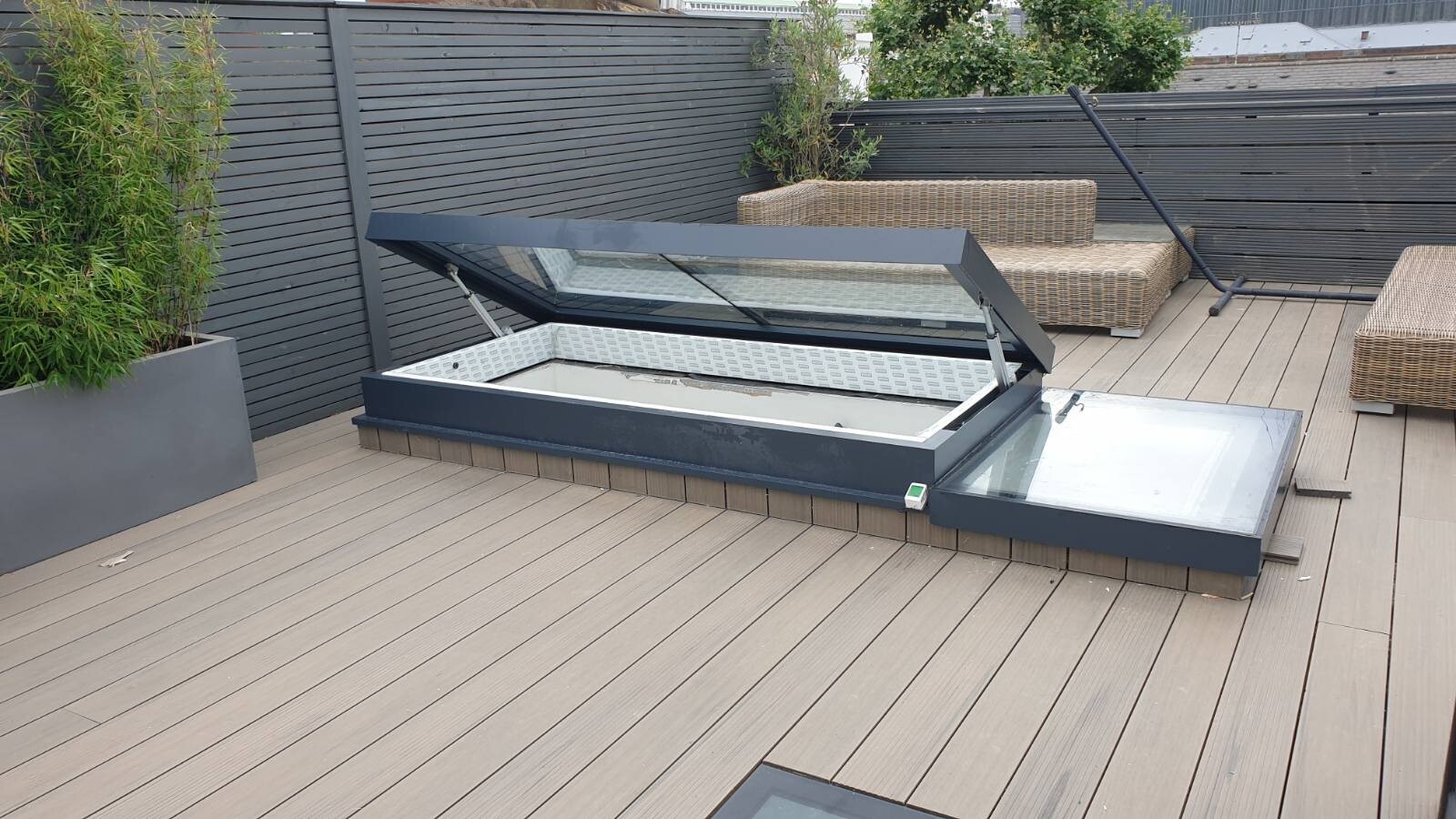 AOV Automatic Electric Opening Vent Access Rooflight DGU smoke relay ...