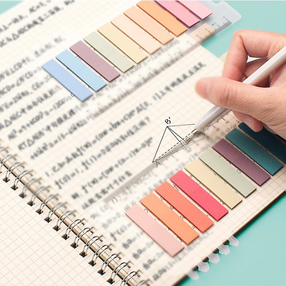 Index Stickers Sticky Notes 4.5*1.2cm 20*8.5cm Accessories Colors ...