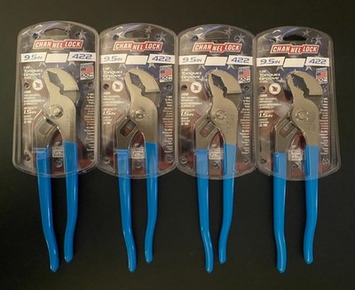 Channellock 4-Pack of No. 422 V-Jaw Tongue & Groove Pliers | eBay