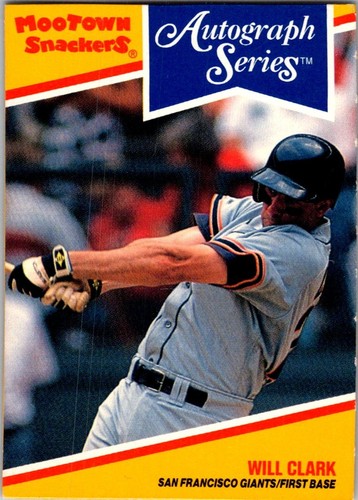 Will Clark 1992 MooTown Snackers #8 San Francisco Giants | eBay