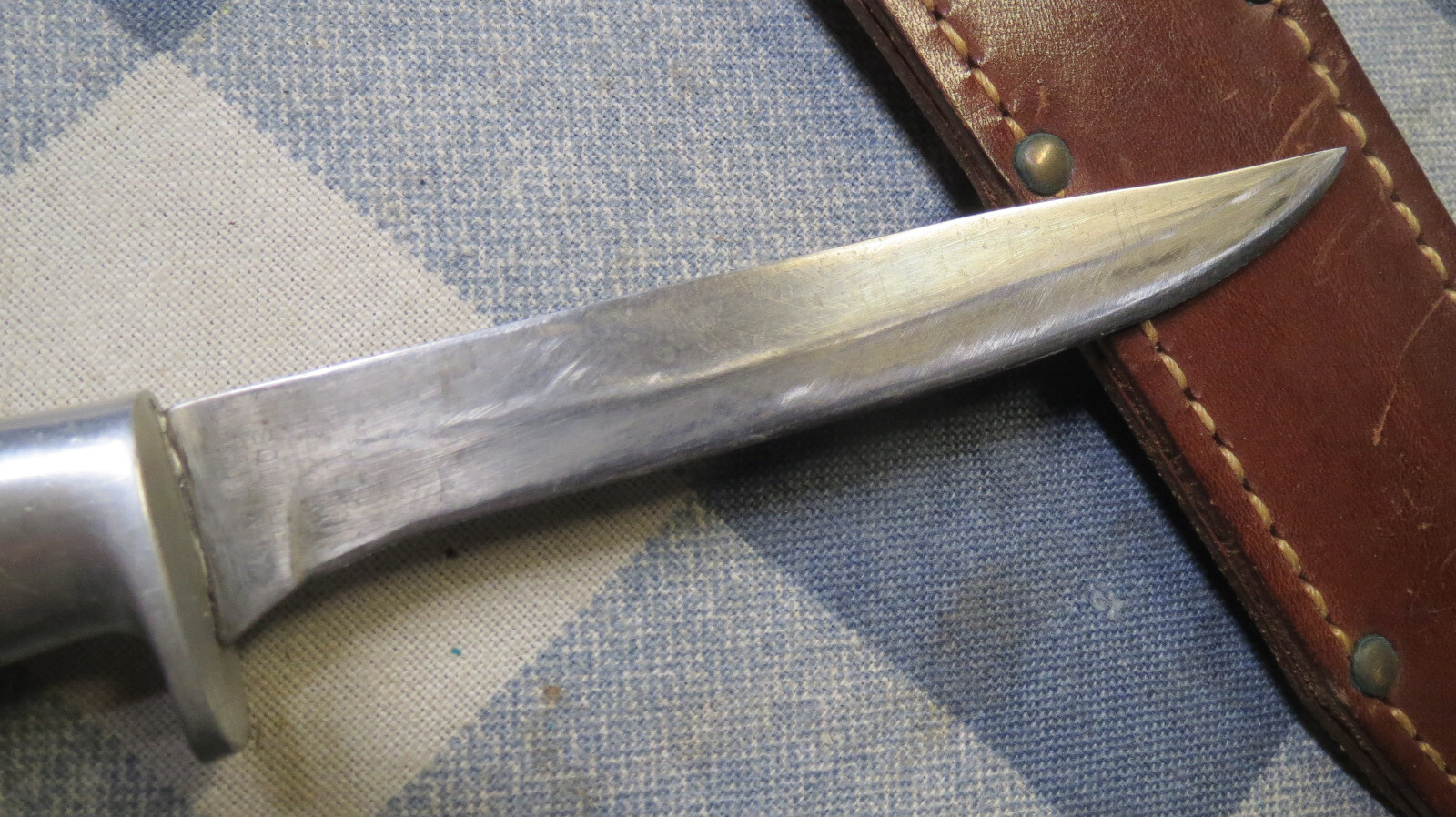 Vintage Stag Handle Soligen Germany ROMO w/ Arrow Fixed Blade Knife 4. ...