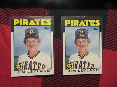 1986 (2) JIM LEYLAND TOPPS TRADED ROOKIE CARD #66 GET BOTH HOT LOOK | eBay
