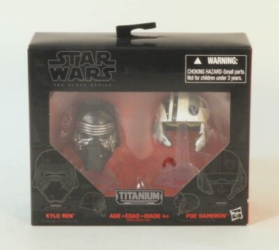 Star Wars Black Series Titanium Kylo Ren Poe Dameron Hasbro Die Cast | eBay