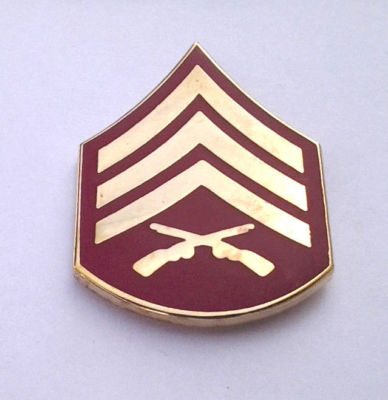 US MARINE CORP RANK E5 SERGEANT (1") Military Rank Pin 14389 HO | eBay