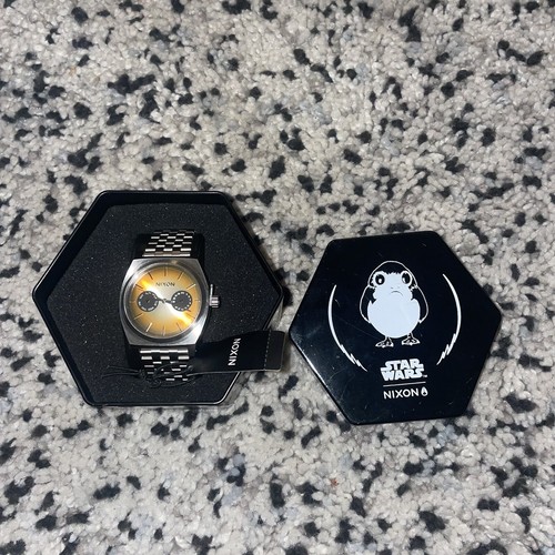 Rare Nixon Time Teller Deluxe SW Silver/Porg. New with tags and never ...