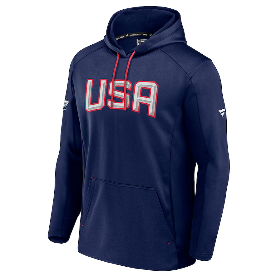 Men's USA Fanatics Navy 2025 4 Nations Face-Off Authentic Pro Pullover ...