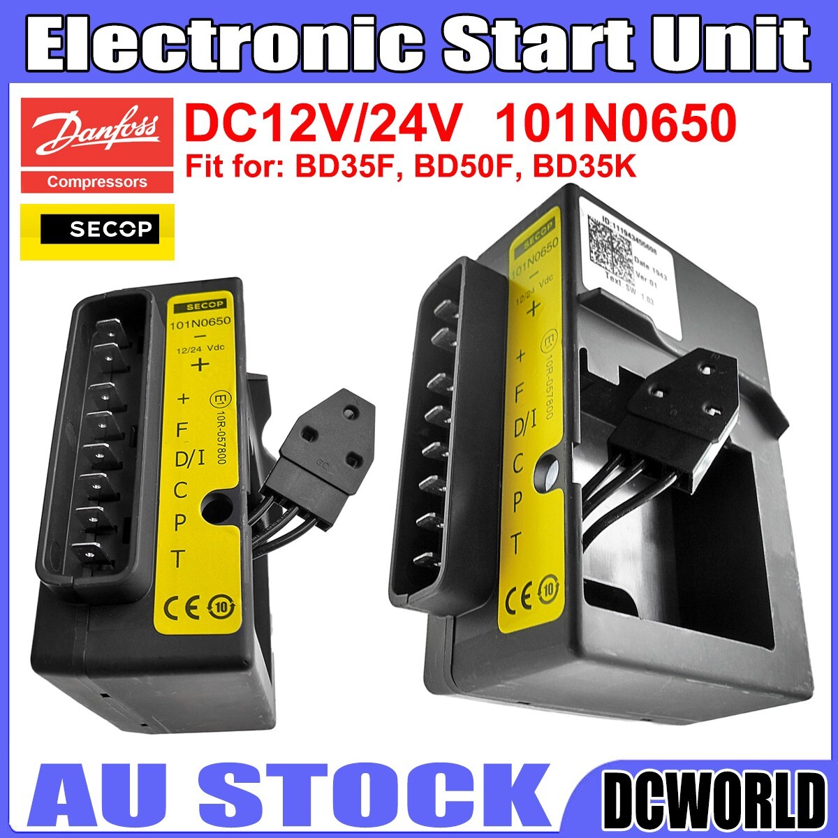 Danfoss Secop 101N0650 DC 12V/24V Electronic Start Unit for BD35F BD50F ...