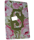 Spring Flowers Monogram metal tin sign single letter S initial wall ...