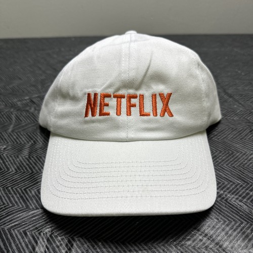 Netflix Embroidered Ball Cap Unisex Adjustable Baseball White w/ Red ...