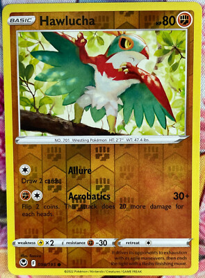 Pokemon TCG - Hawlucha Reverse Holo - 098/195 - Silver Tempest | eBay