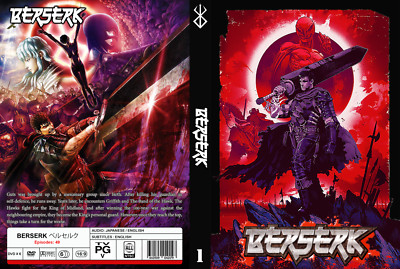 Berserk Anime Series 1997 & 2016 Seasons Episodes 49+3 Movies Dual ...