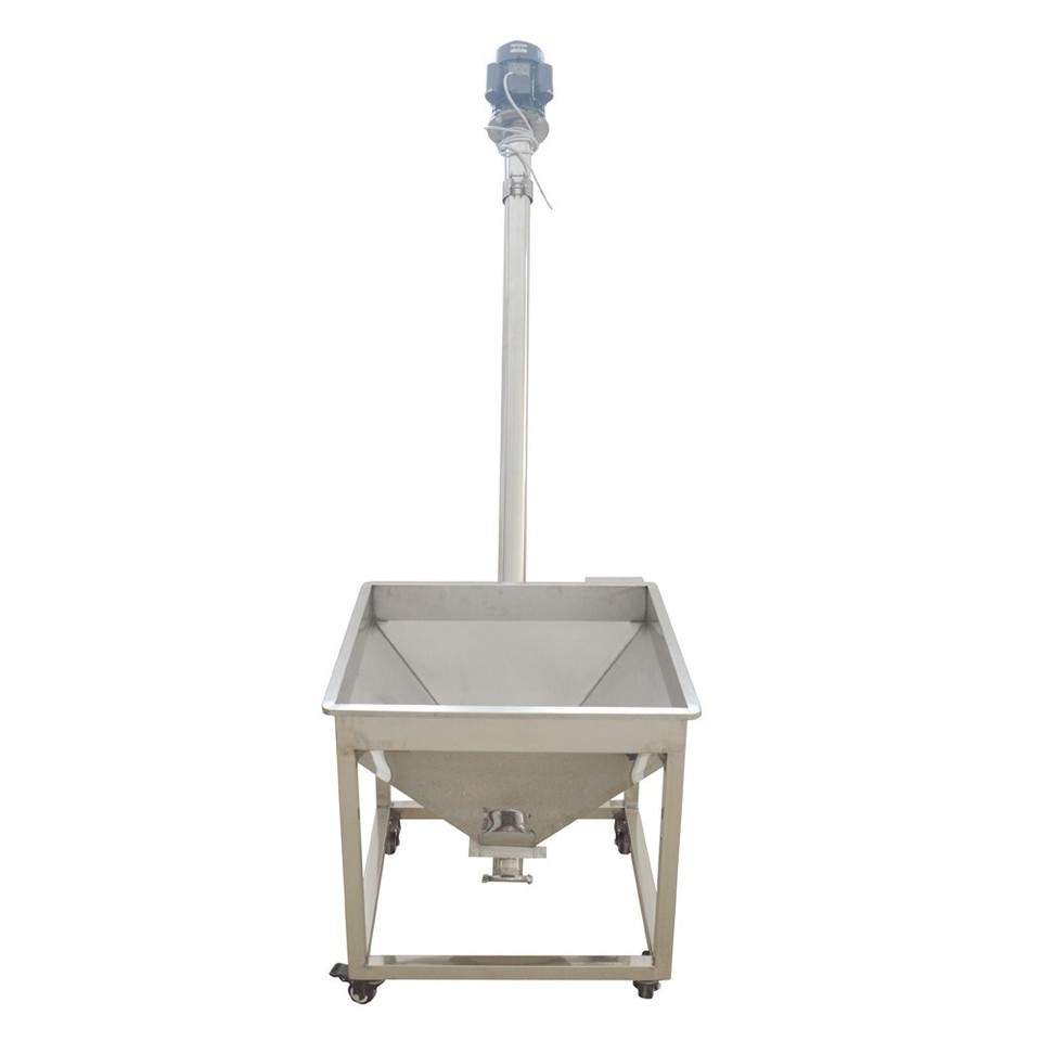 Inclined Type Auger Feeder Vibrating Hopper Conveyor Lifting Machine ...