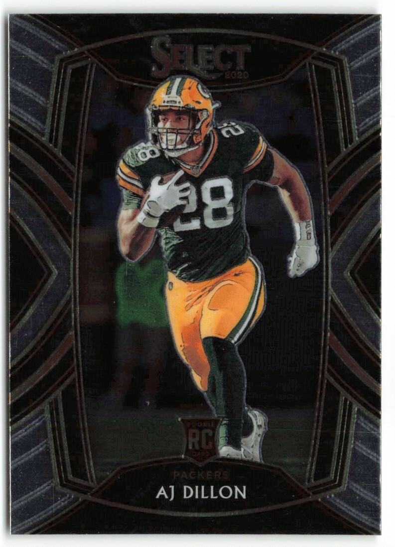 2020 Panini Select AJ Dillon RC Club Level Green Bay Packers #265 ...