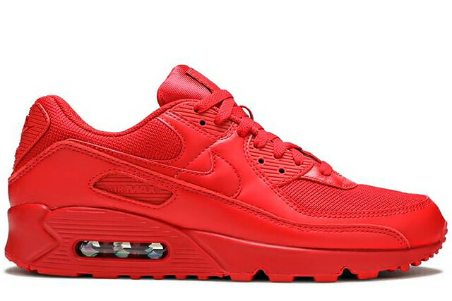 Nike Air Max 90 University Triple Red CZ7918-600 Men's Size | eBay
