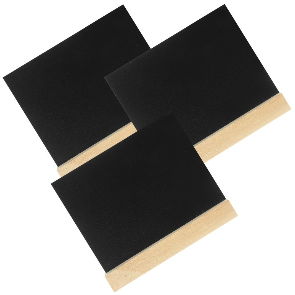 3 Pcs Mini Chalk Boards Signs Double-sided Blackboard Chalkboard Table ...