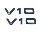 2pcs Gloss Black ABS Letter Number V10 Emblem For Car Styling Fender ...