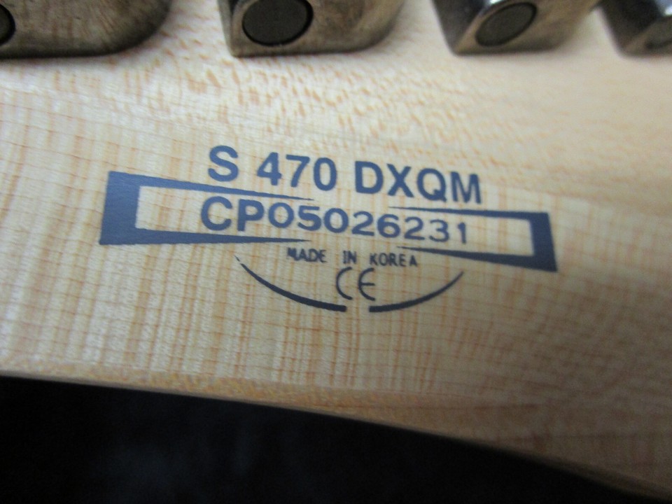 2003 Ibanez S 470 DX QM Electric Guitar (Natural) w/ Original Case ...