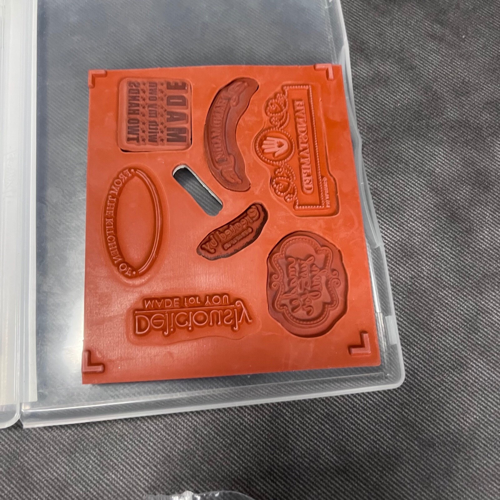 Lot of 4 sets Stampin up! Mount Stamps Christmas "Handmade ...